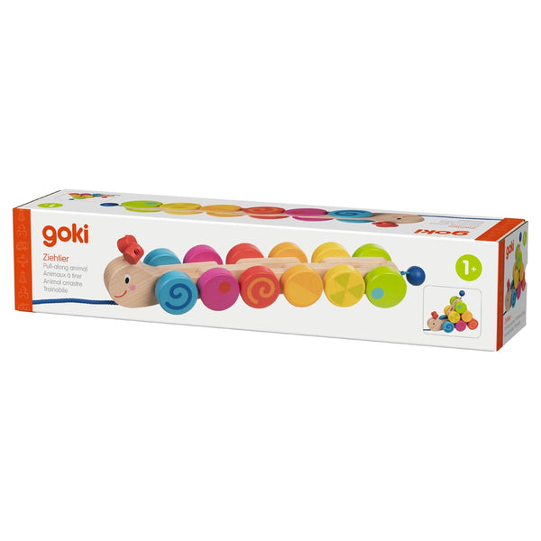 Pull-along animal - Caterpillar - Goki America